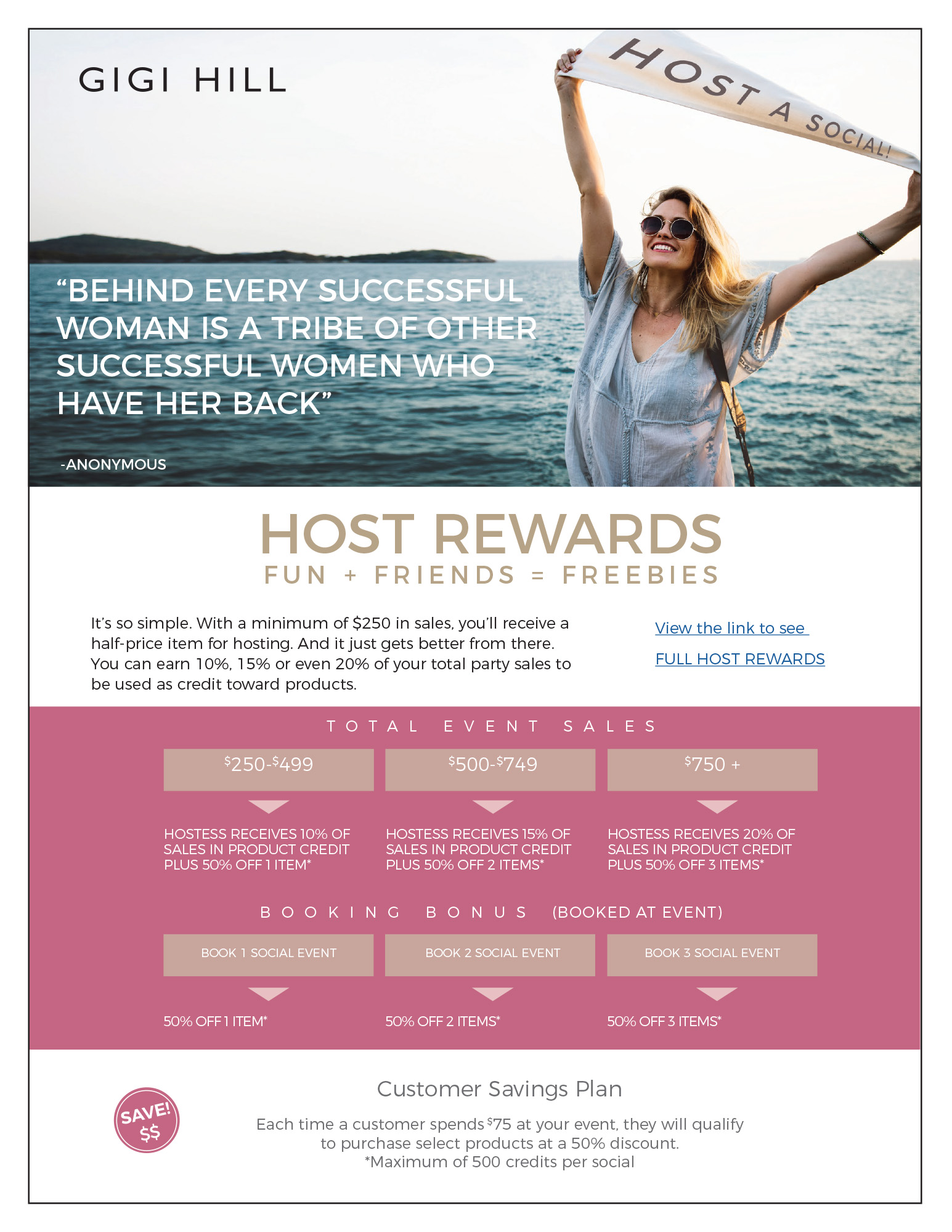 Gigi Hill - Roadshow - Hostess Flyer - Youngevity Resource Center